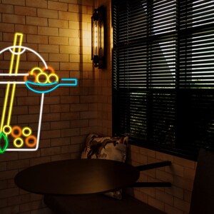 Bubble Tea Neon Sign for Cafe and Shop. Sign of Street Food - Etsy