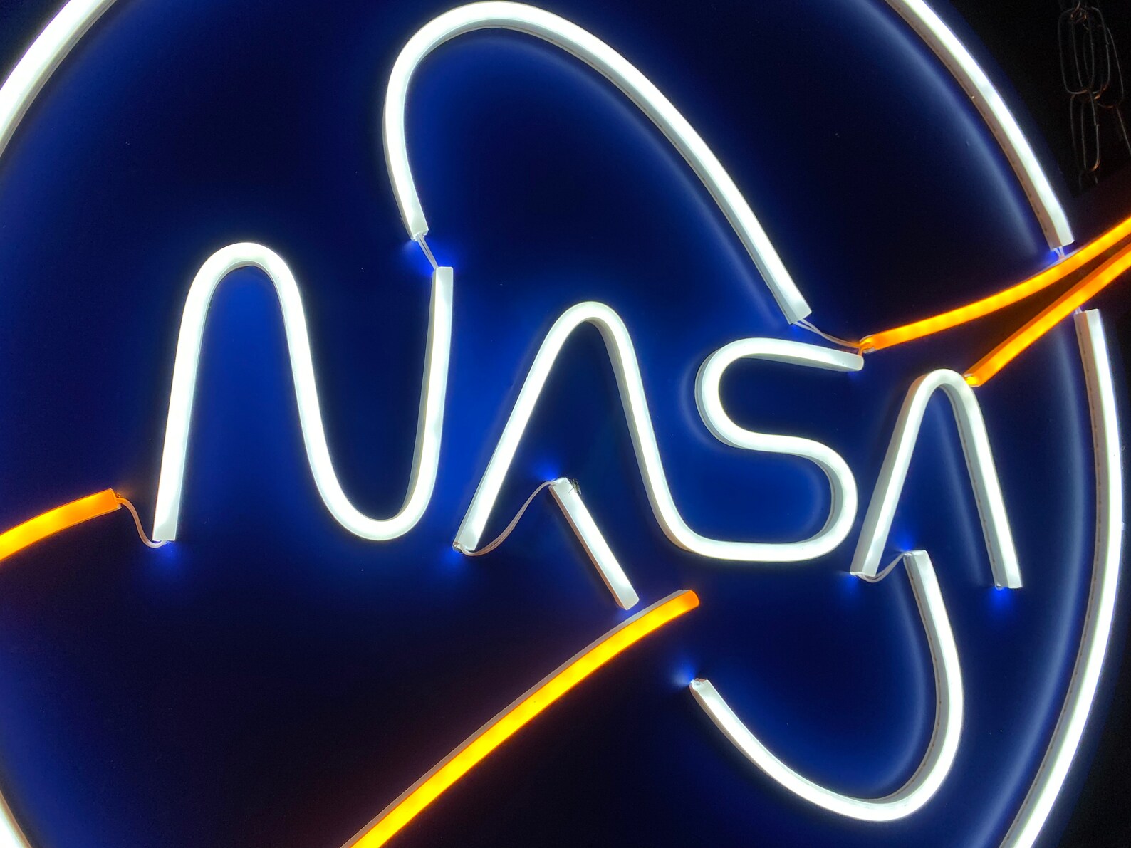 NASA Neon Sign Custom Neon Sign Nasa Logo Nasa Party Neon - Etsy