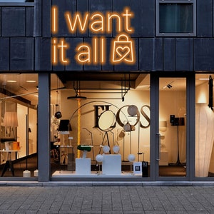 Neon I Want It All Sign for Store and Shop. Illumination Signboard - Etsy
