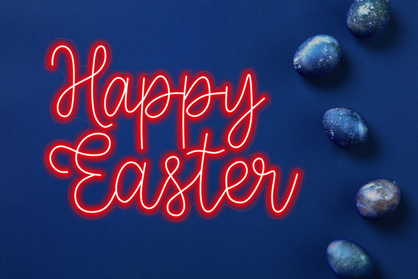 Happy Easter Neon Sign Easter Decor Neon Sign Bedroom Led - Etsy