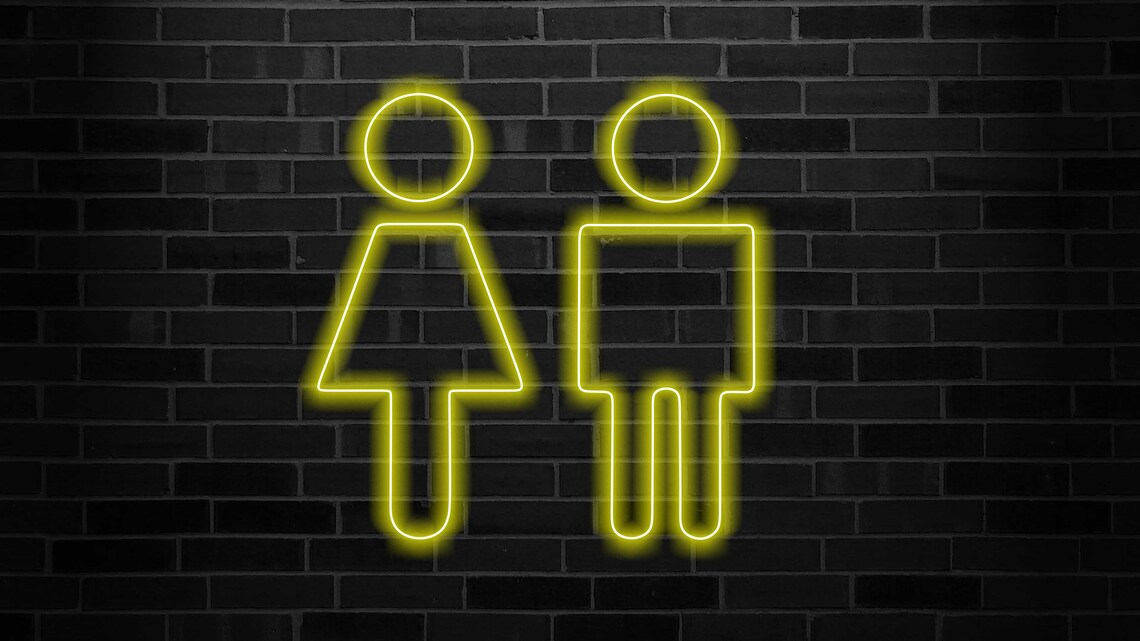 Restroom Neon Sign Toilet Sign Business Sign Led Sign - Etsy
