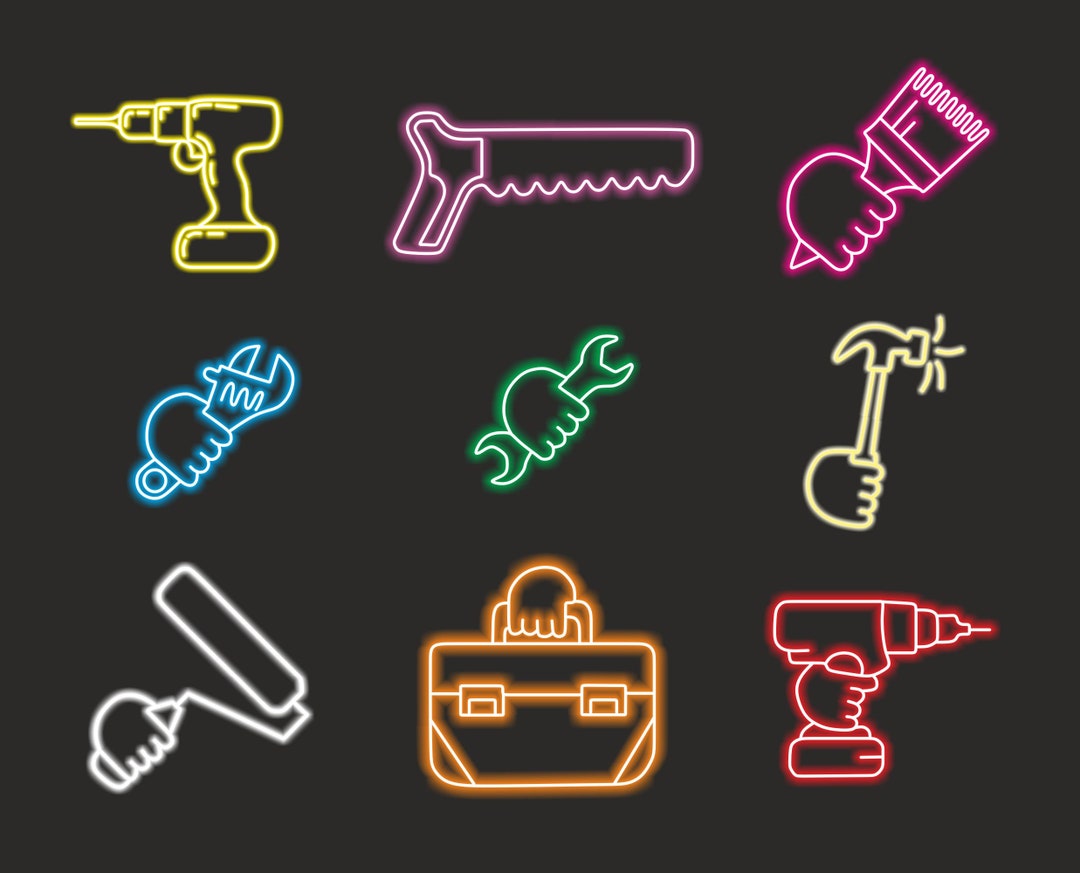 Men's Tools Neon Sign for Garage or Workshop Decor - Etsy