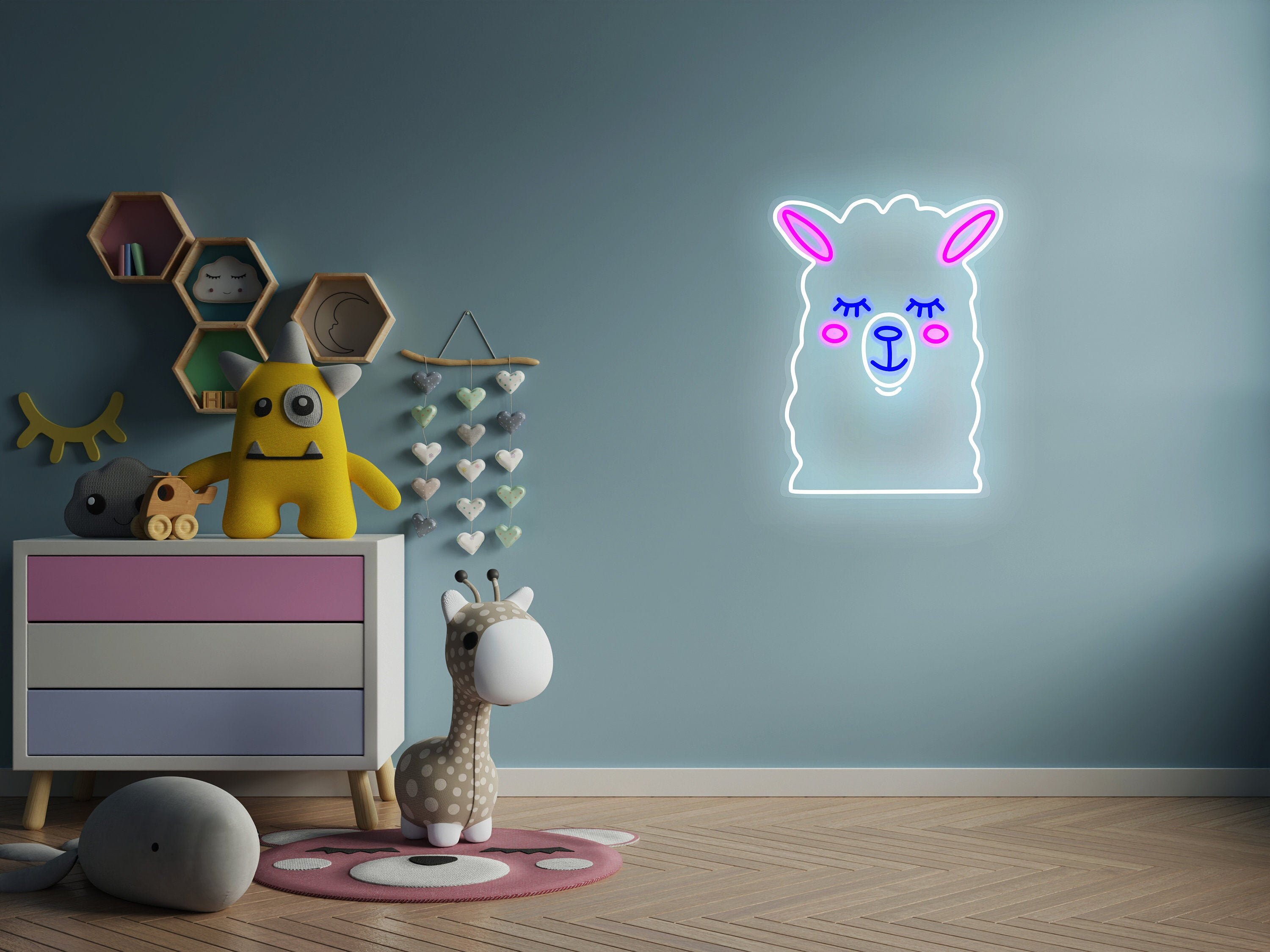 Llama Neon Sign Llama Gifts Llama Baby Shower Neon | Etsy