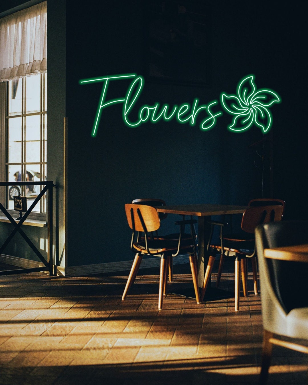 Flowers Neon Sign for Flower Shop. Sign for a Store - Etsy