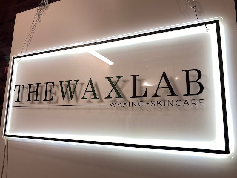 Custom Backlit Acrylic Sign. Golden Mirror and Other Colors. - Etsy