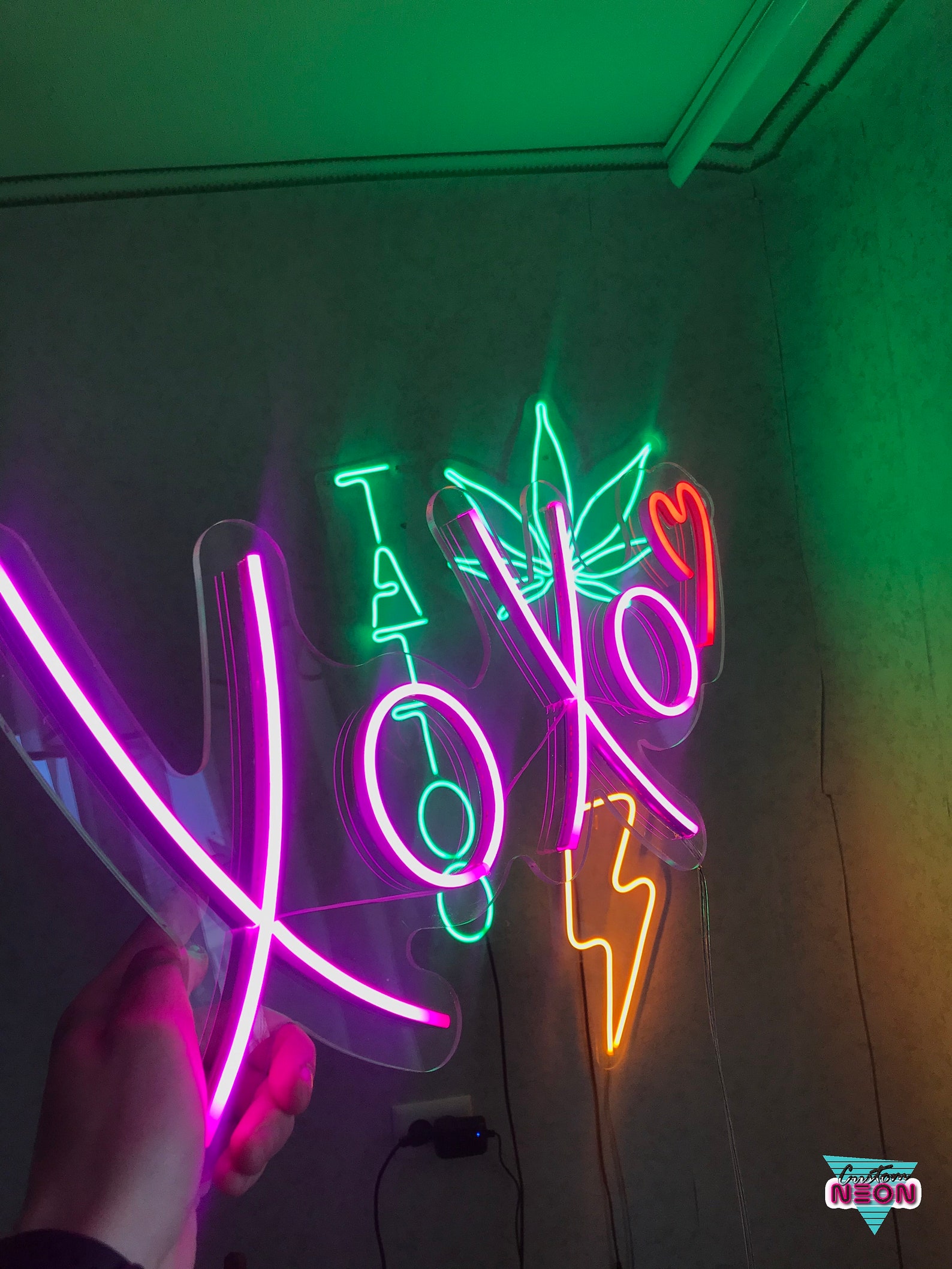 XOXO LED Neon Sign. Pink Neon Light Signs for Wall Deco Neon - Etsy