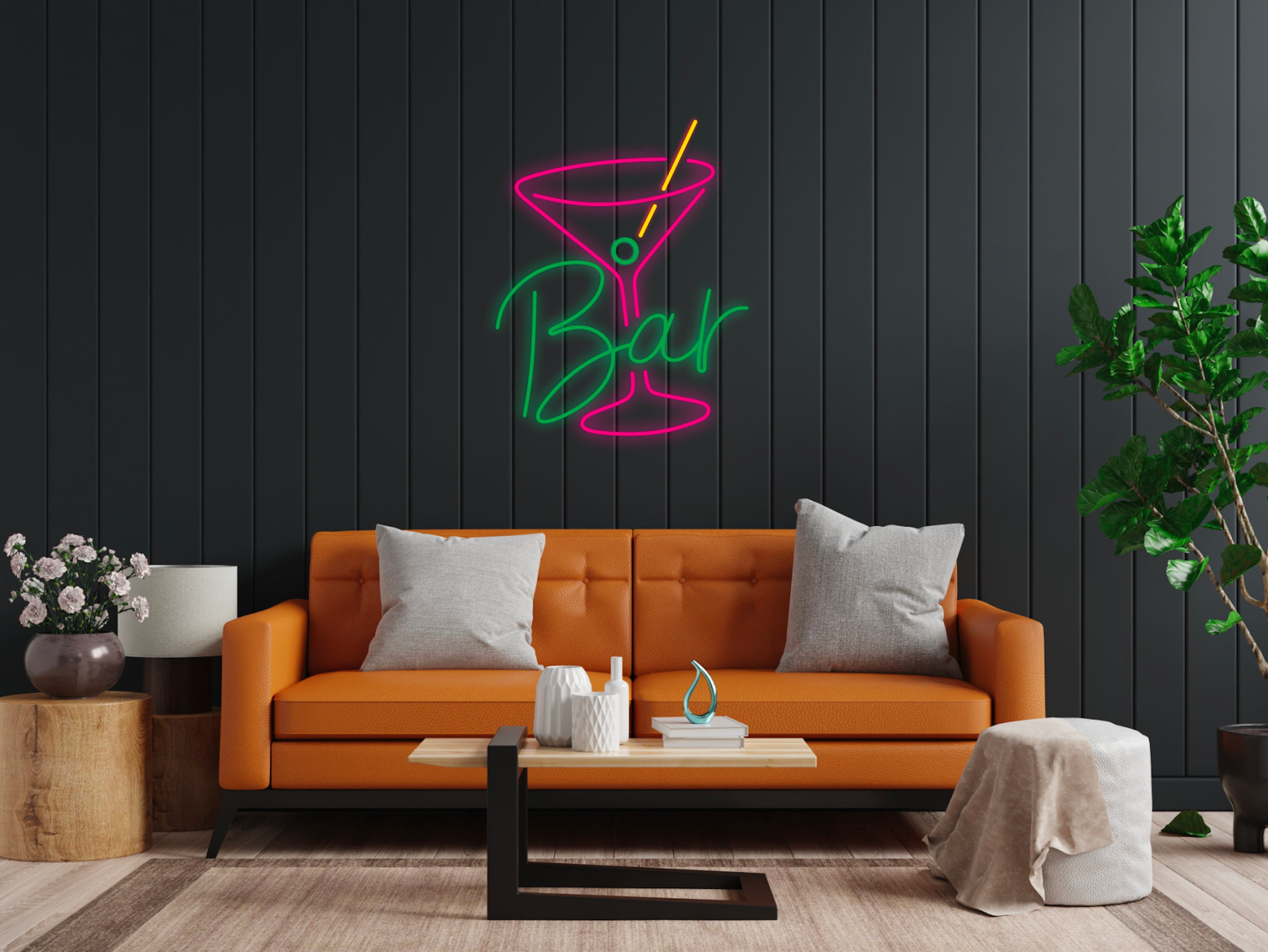 Bar Cocktails LED Neon Sign for Bartender in Restaurant or Home Bar. - Etsy