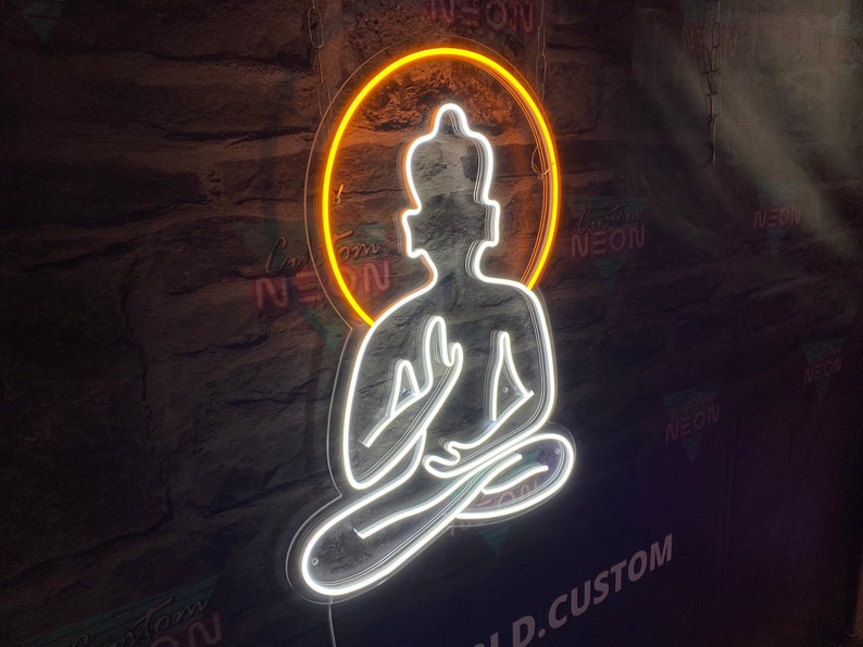 Buddha Neon Sign Buddhist God for Yoga Class. Custom Led - Etsy