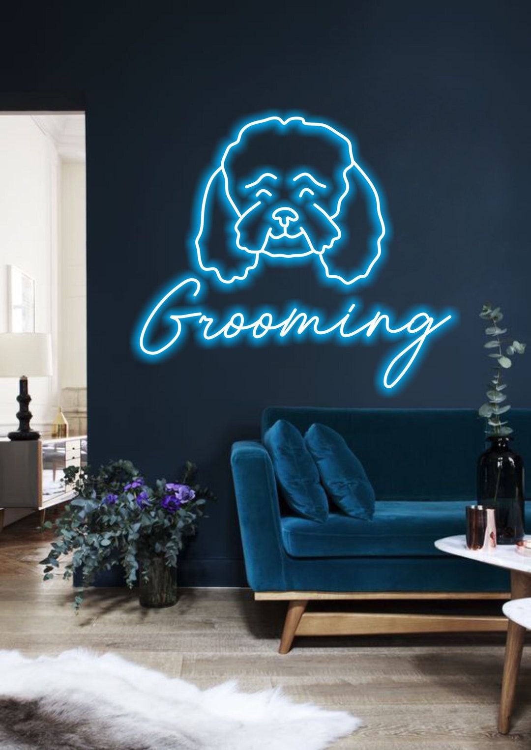 Grooming Neon Sign for Pets Salon. Pet Spa Led Neon - Etsy
