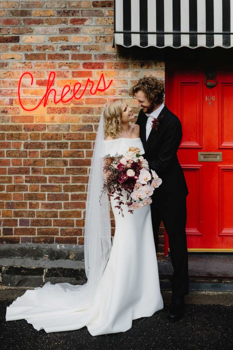 Cheers Sign Wedding Neon Sign Wedding Bar Sign Custom Neon - Etsy