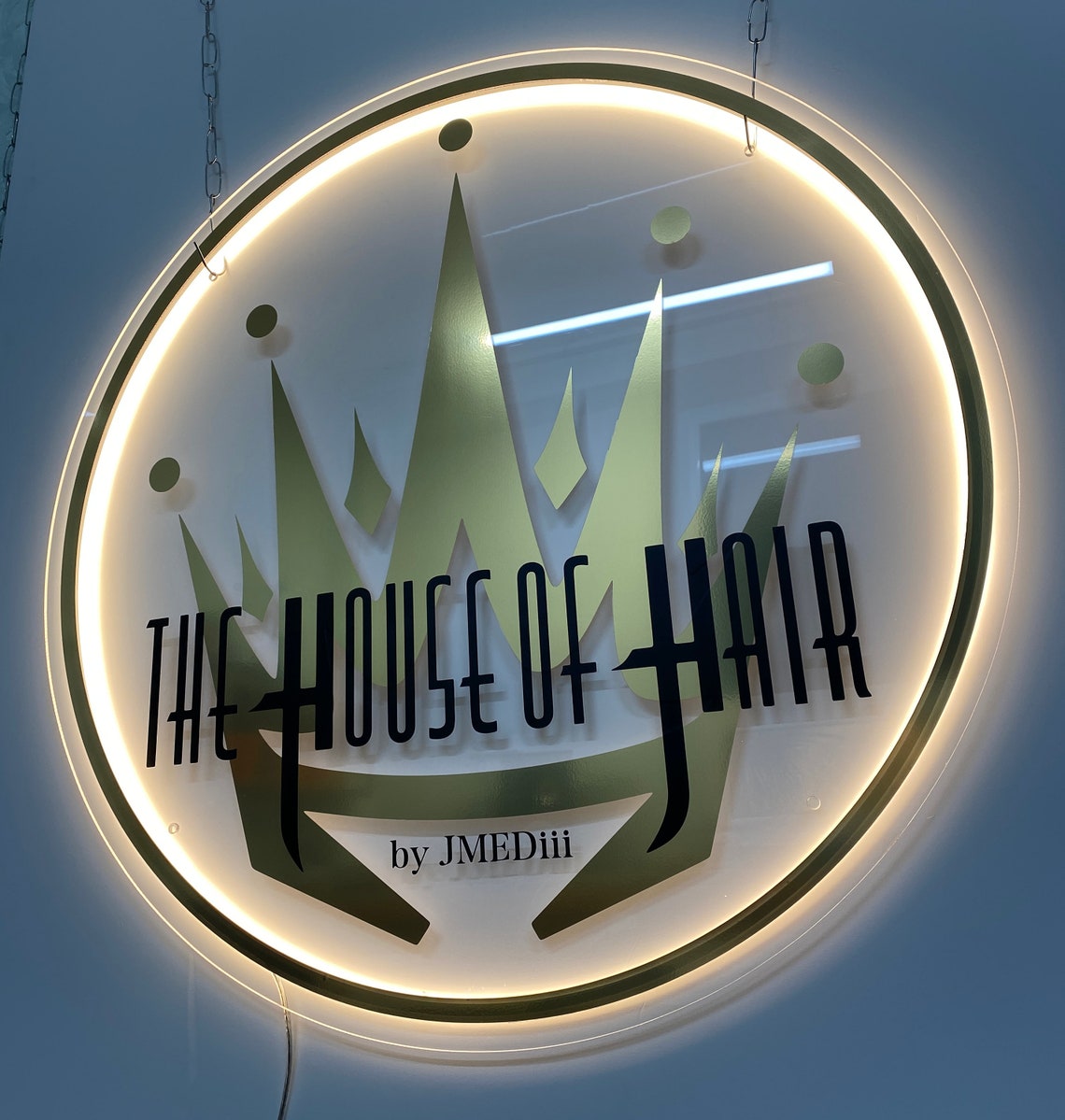 Gold Logo Sign Custom Acrylic Sign Acrylic Salon Sign - Etsy UK