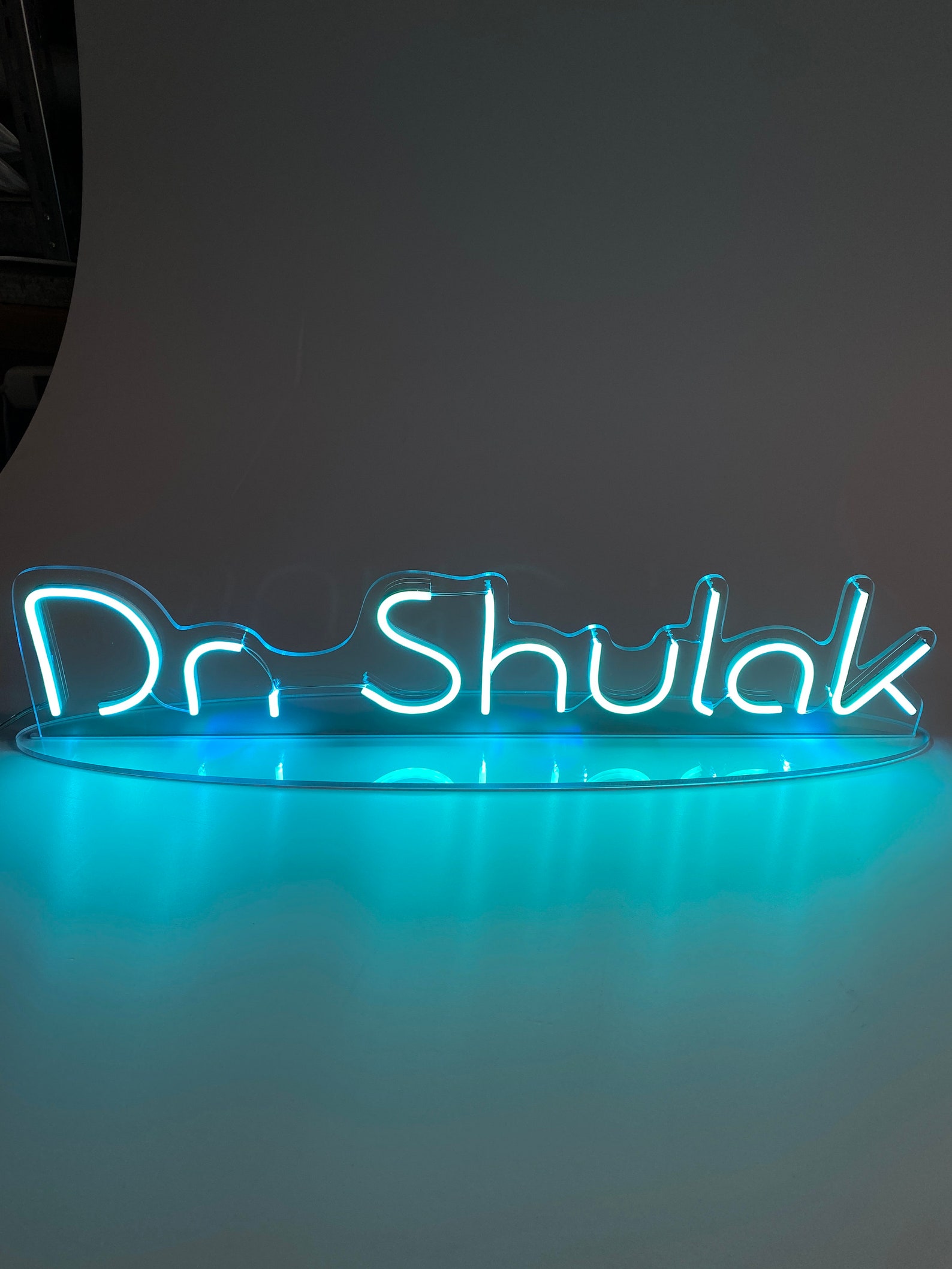 Neon Table Sign for a Wedding a Number on a Table in a - Etsy