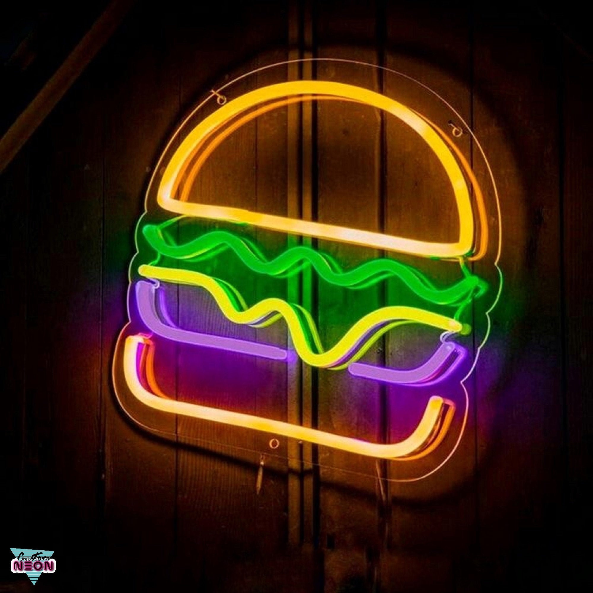 Burger Neon Signs Custom Neon Sign Neon Wall Sign Bar | Etsy Burger Neon Signs Custom Neon Sign Neon Wall Sign Bar | Etsy
