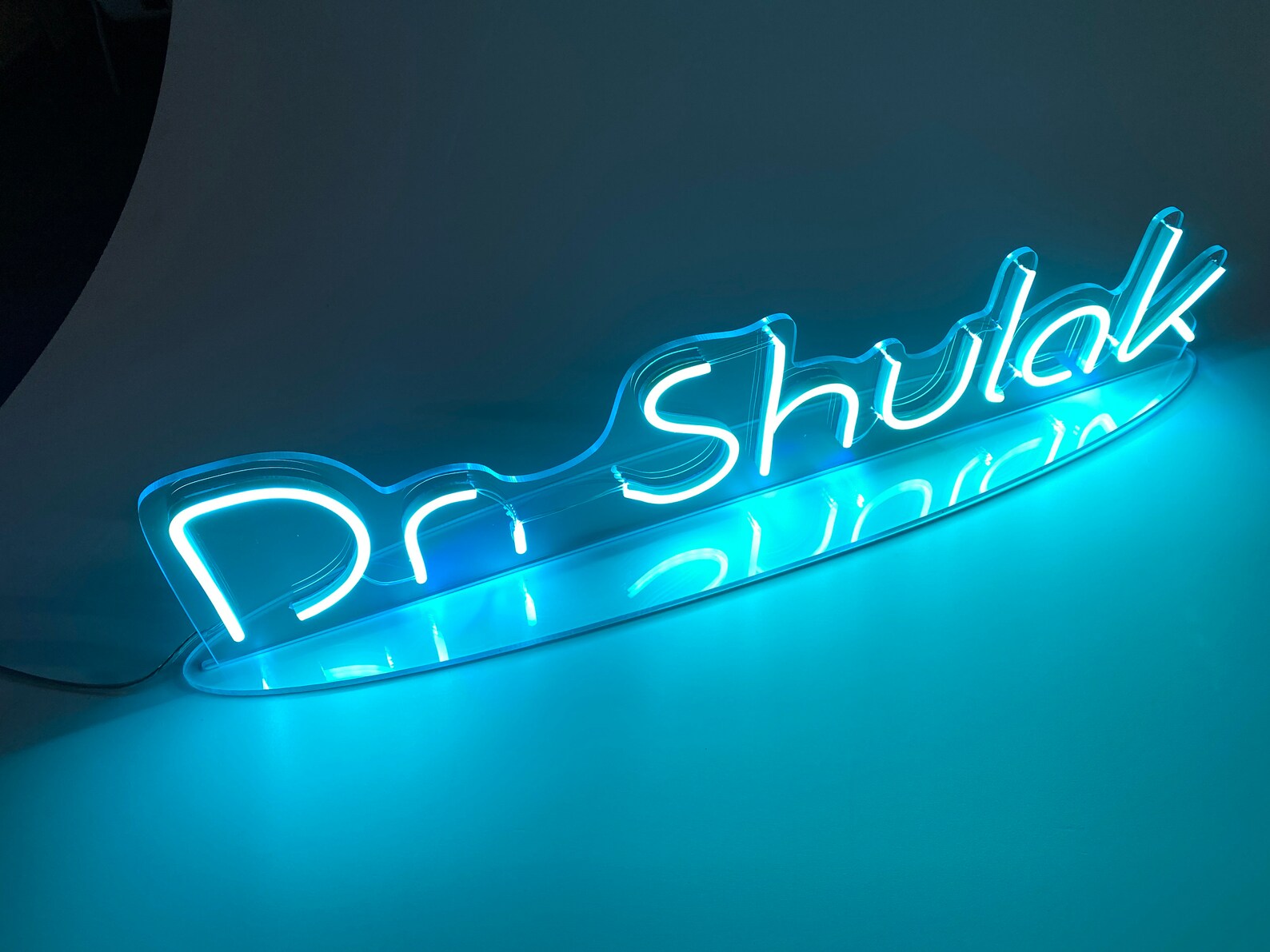 Neon Table Sign for a Wedding a Number on a Table in a - Etsy