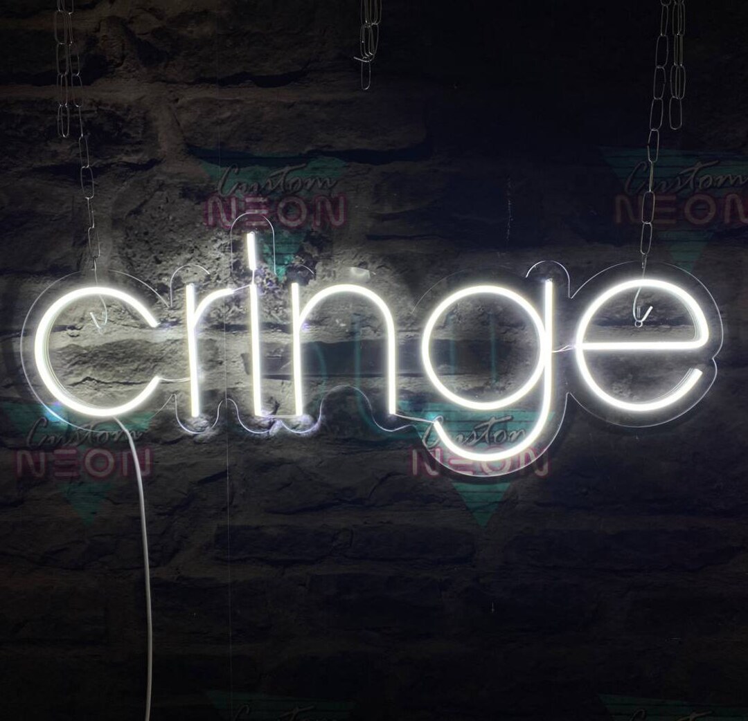Cringe Neon Sign for Teen Room Decor. - Etsy