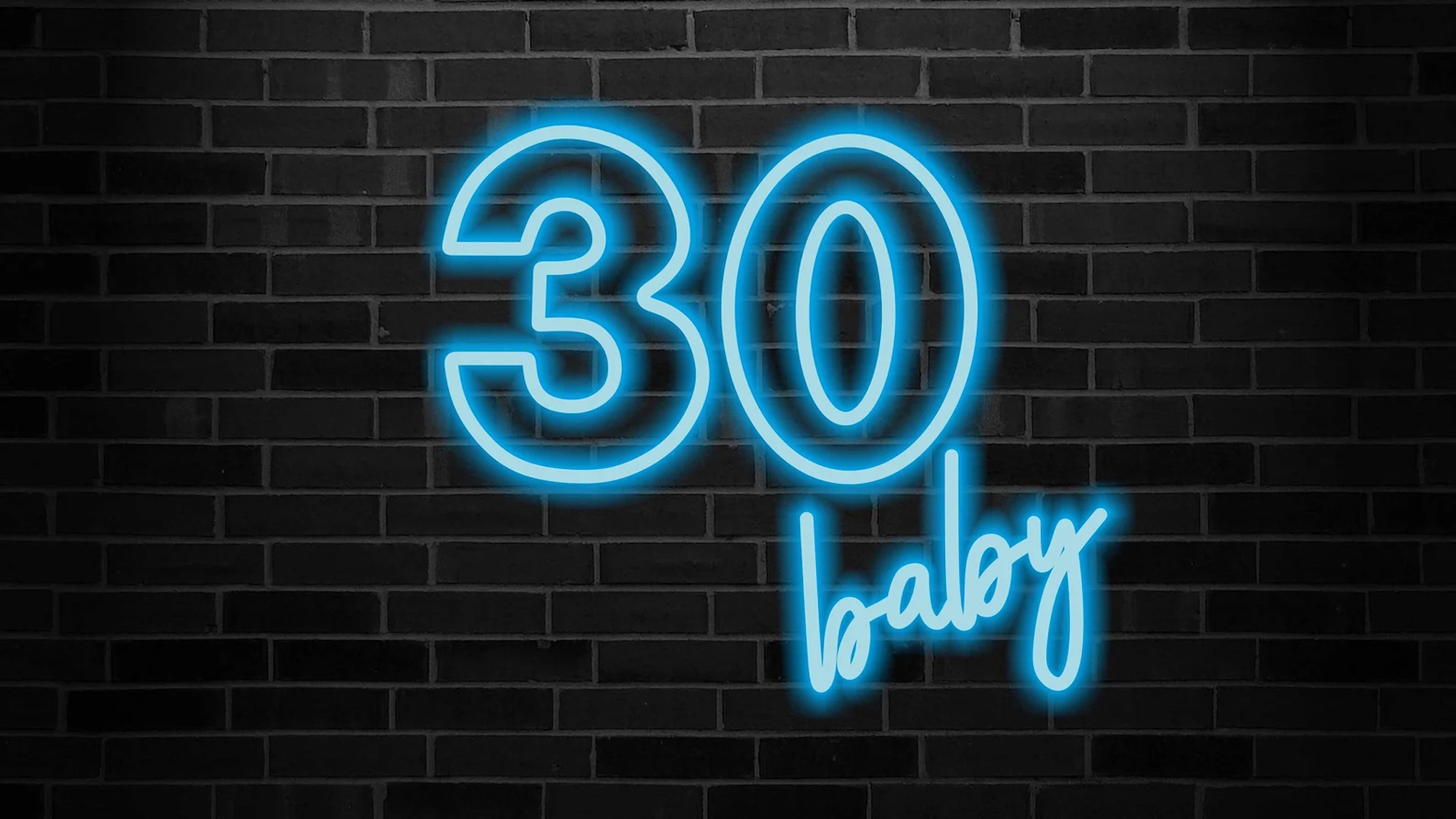 30th Birthday Neon Sign. Festive Decor for a Party. LED Signboard for ...