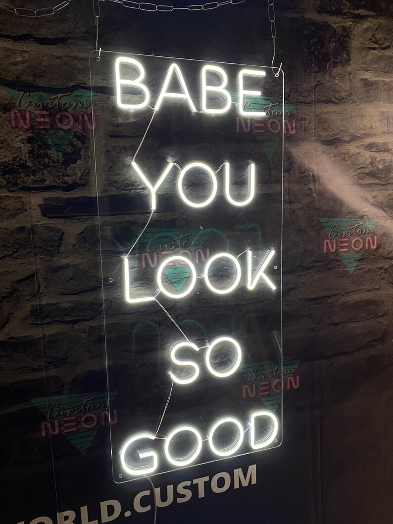 Babe You Look so Good Neon Sign Custom Sign Bedroom Neon - Etsy