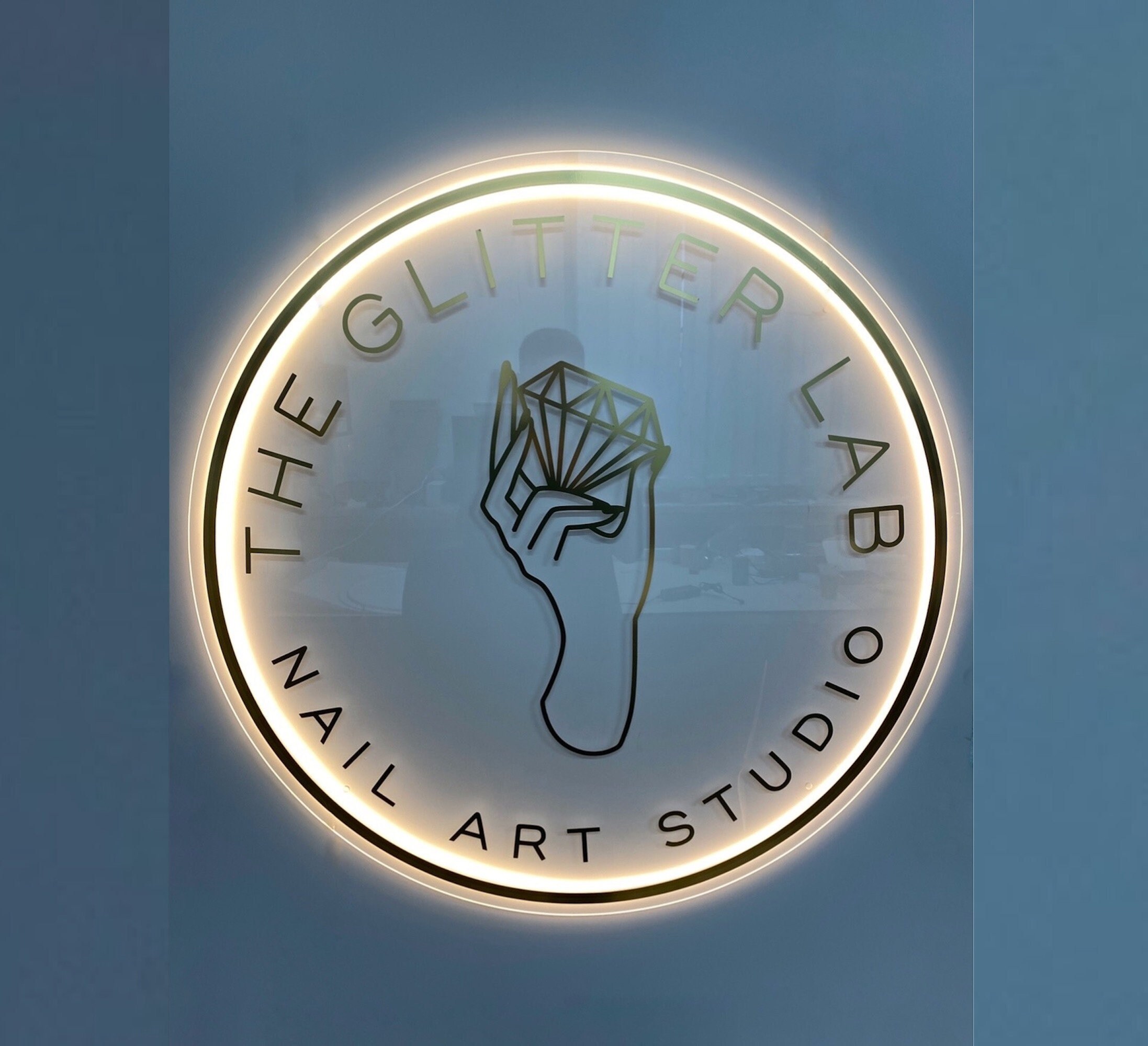 Gold Logo Sign Custom Acrylic Sign Acrylic Salon Sign - Etsy UK