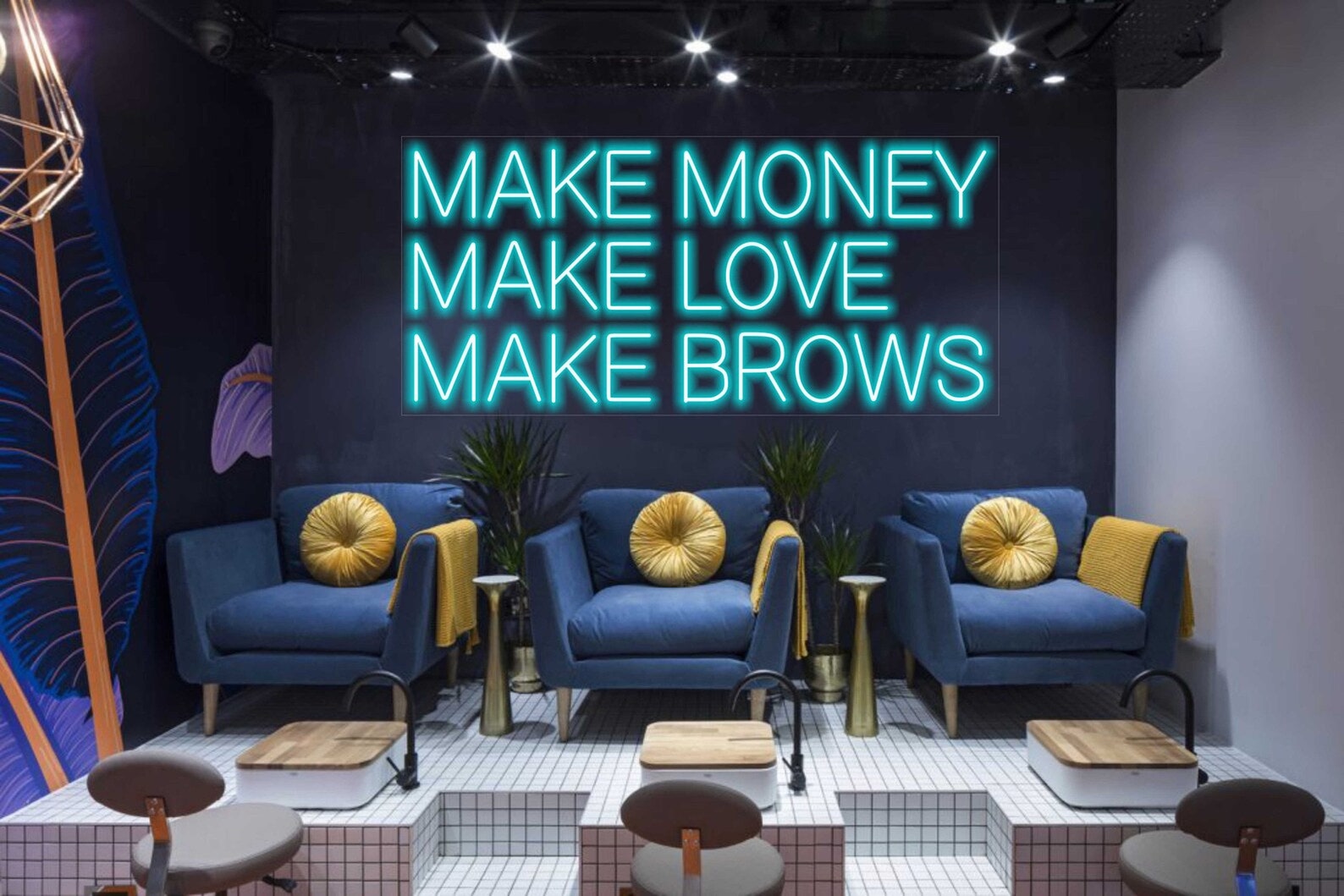 Brows Beauty Salon Neon Sign Custom Business Signs Beauty - Etsy