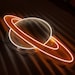 Planet Saturn Neon Sign Kids Space Bedroom Wall Decor. - Etsy