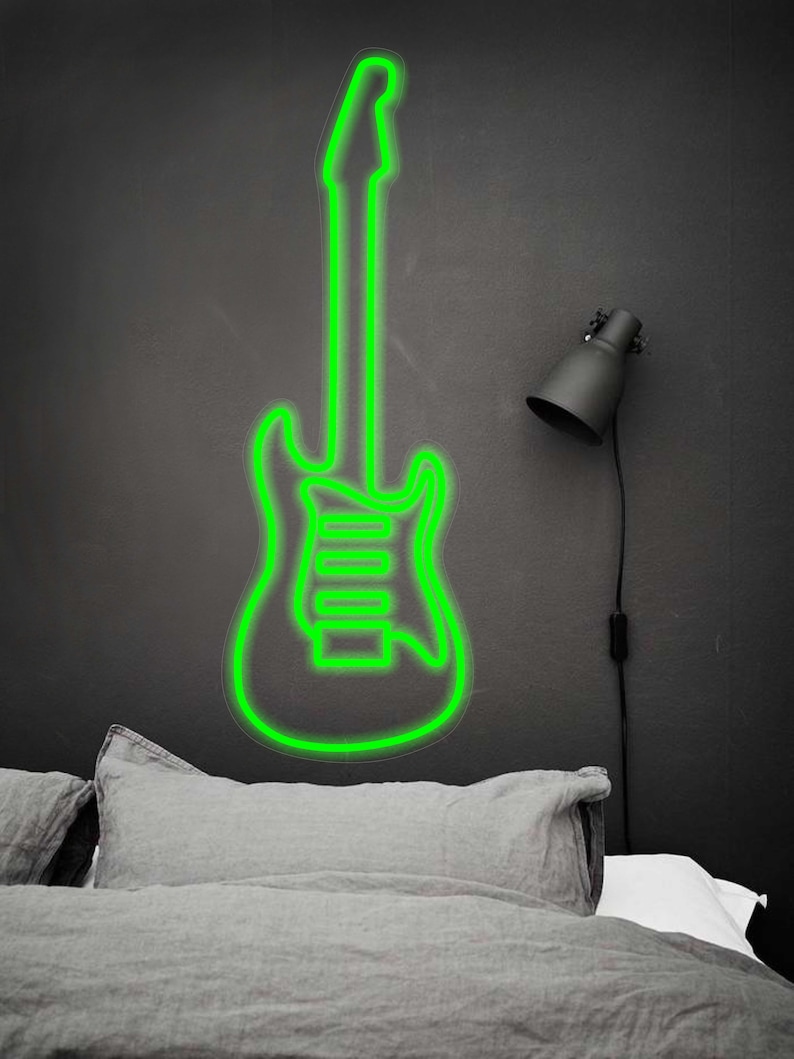 Guitar Neon Sign Electric Guitar guitar Gifts Neon Sign - Etsy