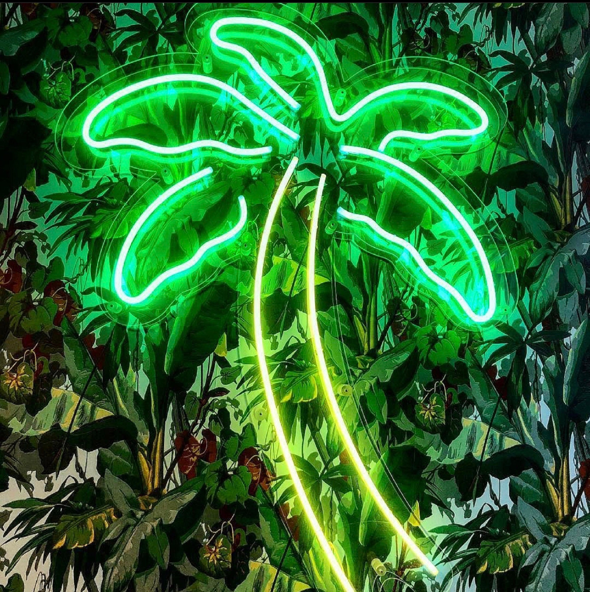 Palm tree neon sign Led sign custom Beach neon sign pool | Etsy