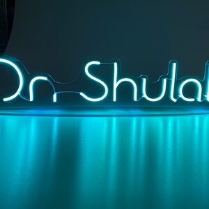 Neon Table Sign for a Wedding a Number on a Table in a - Etsy