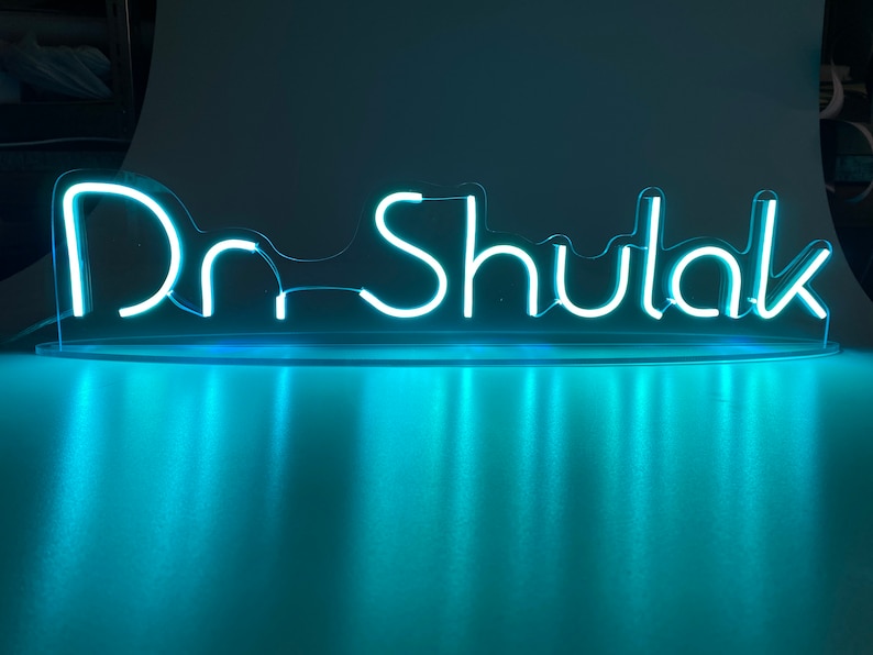 Neon Table Sign for a Wedding a Number on a Table in a - Etsy