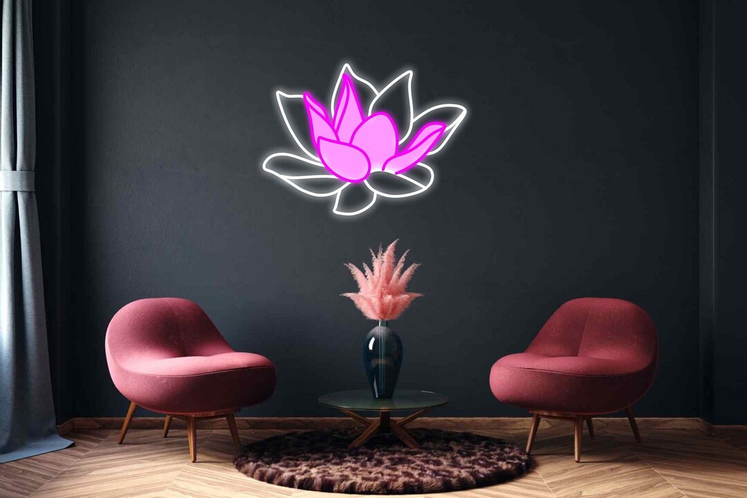 Lotus Neon Sign for Wall Art. Led Decor for Flower Lover Gift - Etsy
