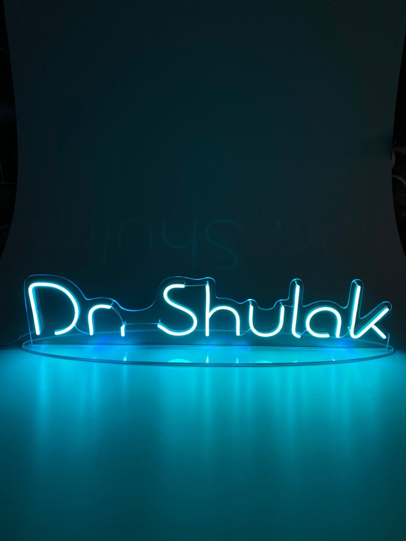 Neon Table Sign for a Wedding a Number on a Table in a - Etsy