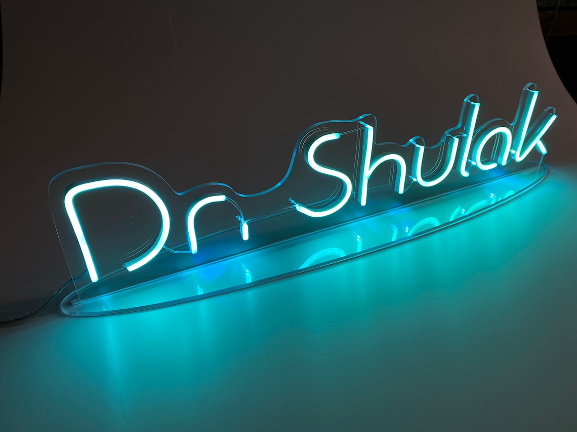 Neon Table Sign for a Wedding a Number on a Table in a - Etsy