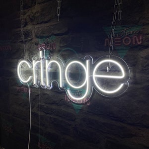 Cringe Neon Sign for Teen Room Decor. - Etsy