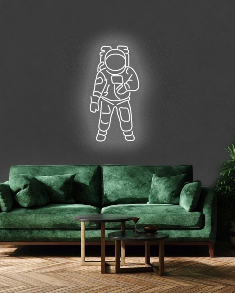Neon Astronaut Sign for Office and Home. NASA Decor for Party - Etsy