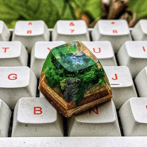 SA Resin Keycap Hawaii Beach Hawaiian Beaches Handmade Artisan | Etsy