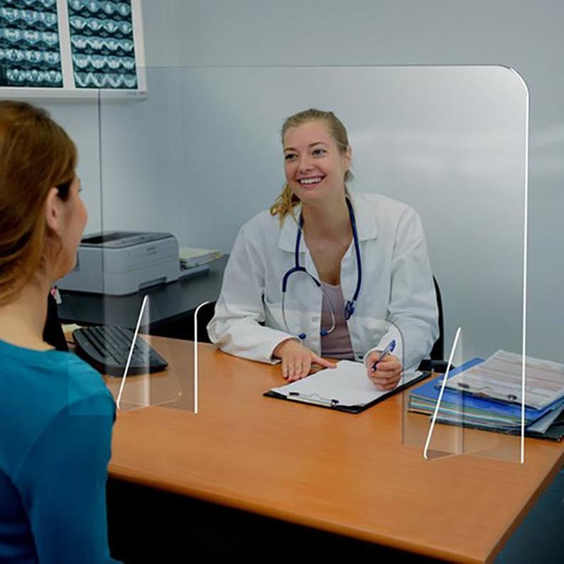 Countertop Desk Sneeze Guard for Schools Office Reception | Etsy