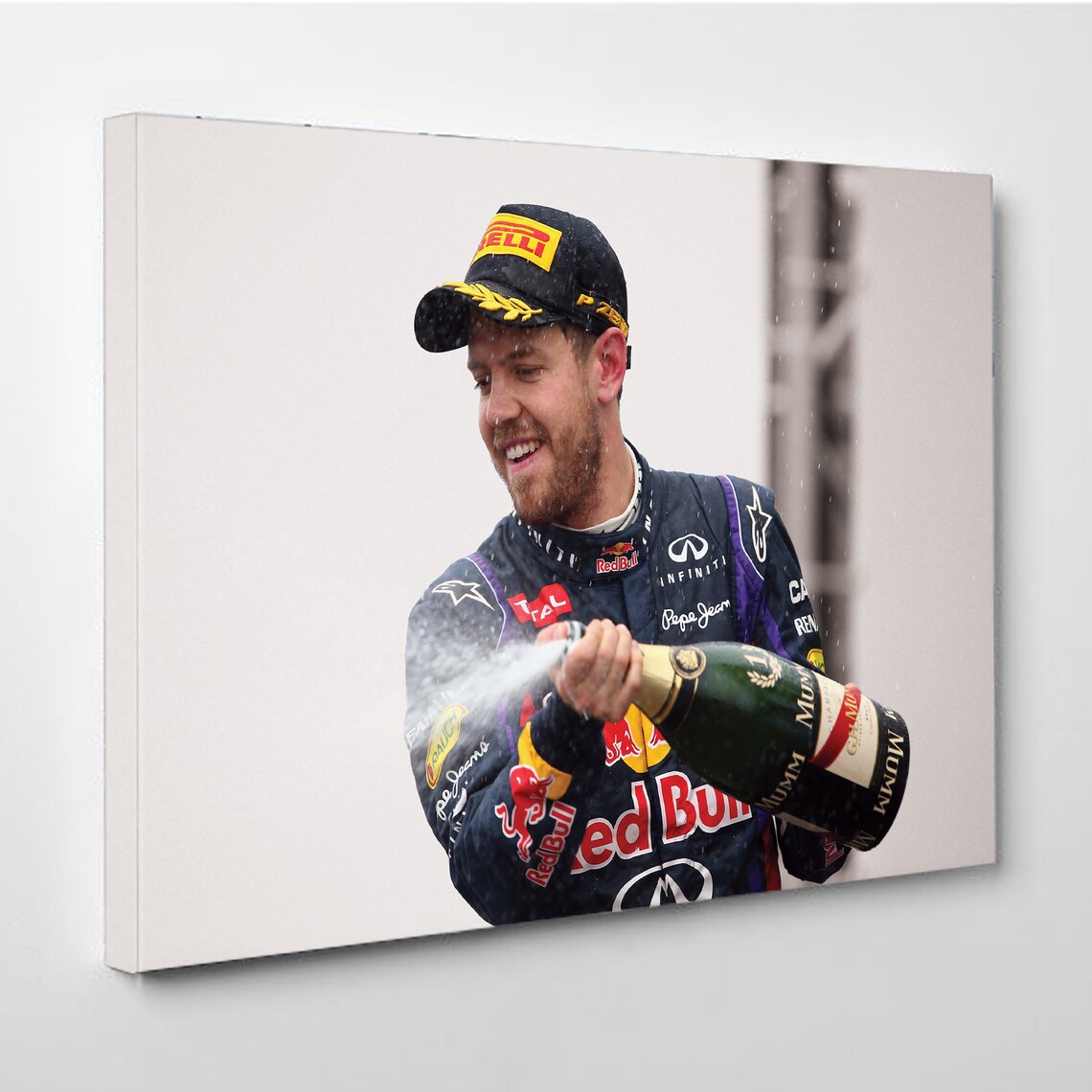 Sebastian Vettel Canvas Wall Art Motorsport Poster F1 - Etsy