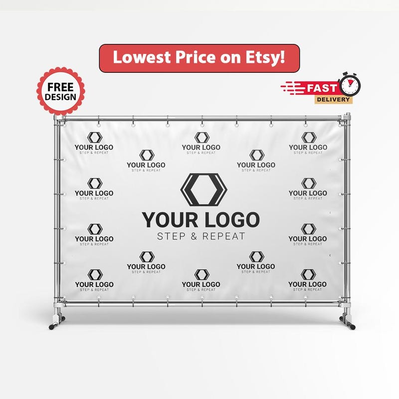 Custom Logo Backdrop - Etsy