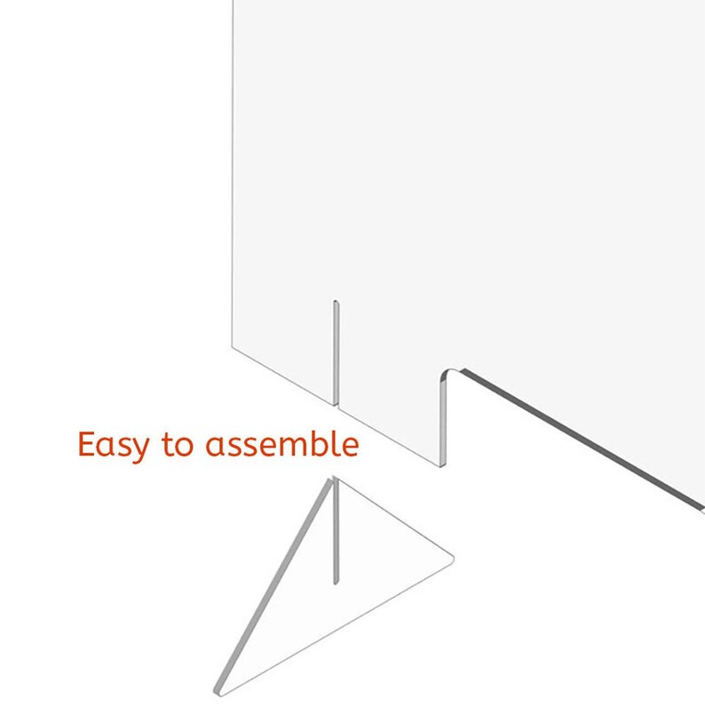 Countertop Desk Sneeze Guard for Schools, Office, Reception Desk ...