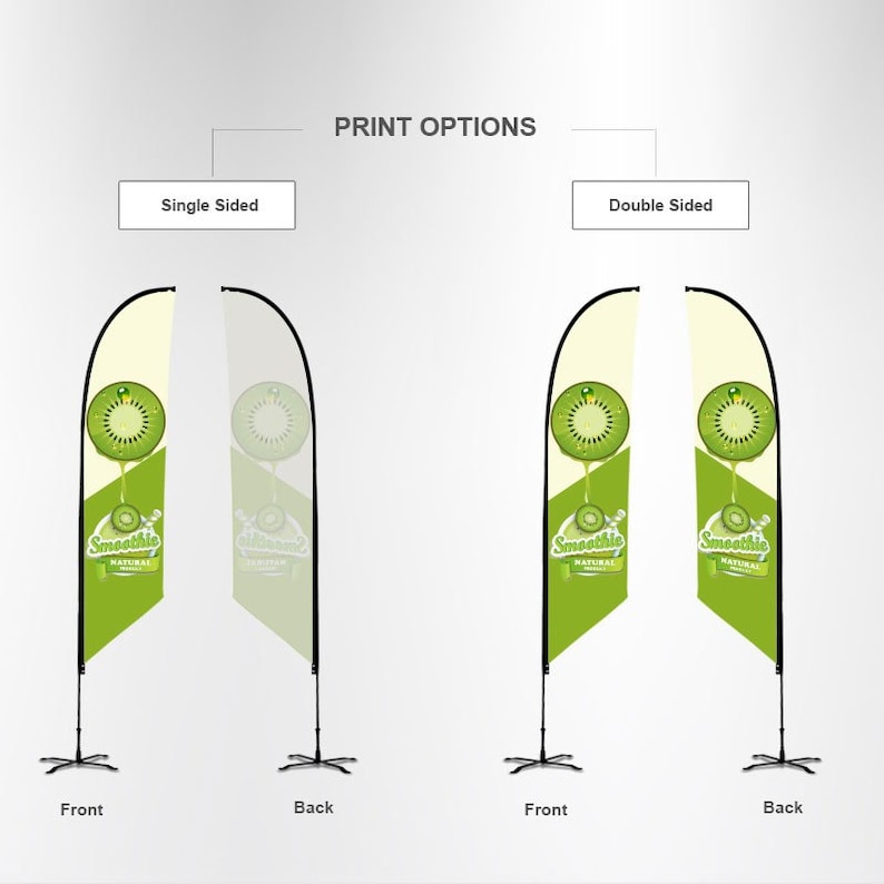 Angled Advertising Flag: Custom Outdoor Event Banner - Etsy