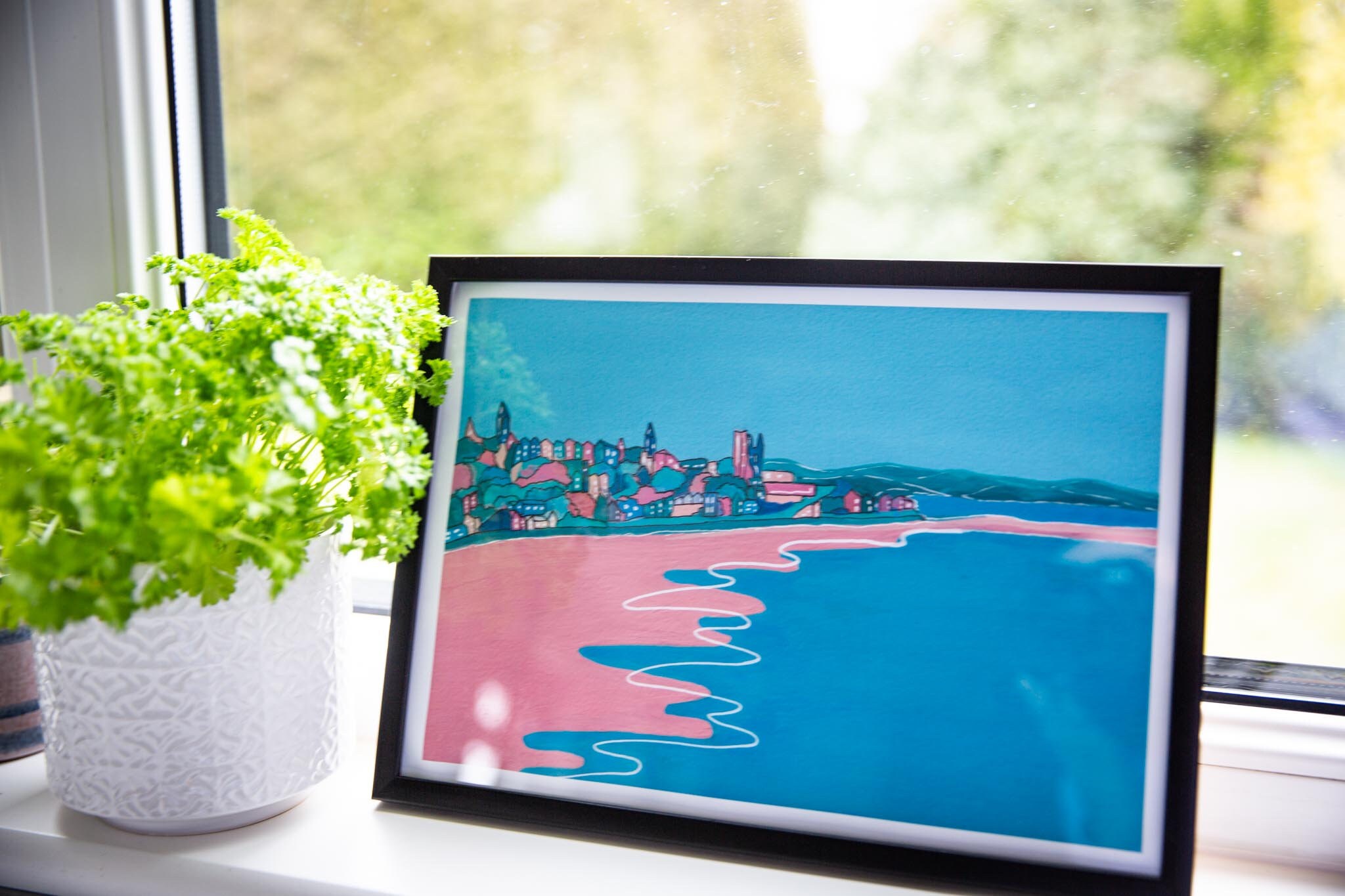 St Andrews From the East Sands Gouache Painting Art Print A5 A4 A3 Art ...