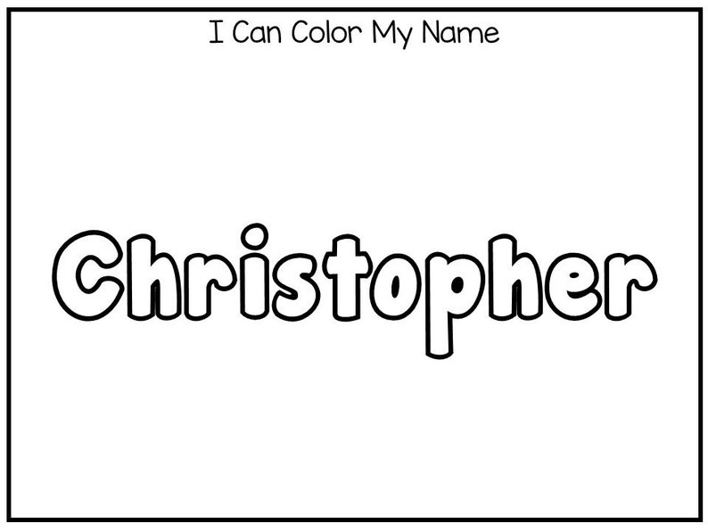 20 Printable CHRISTOPHER Name Tracing Worksheets and | Etsy
