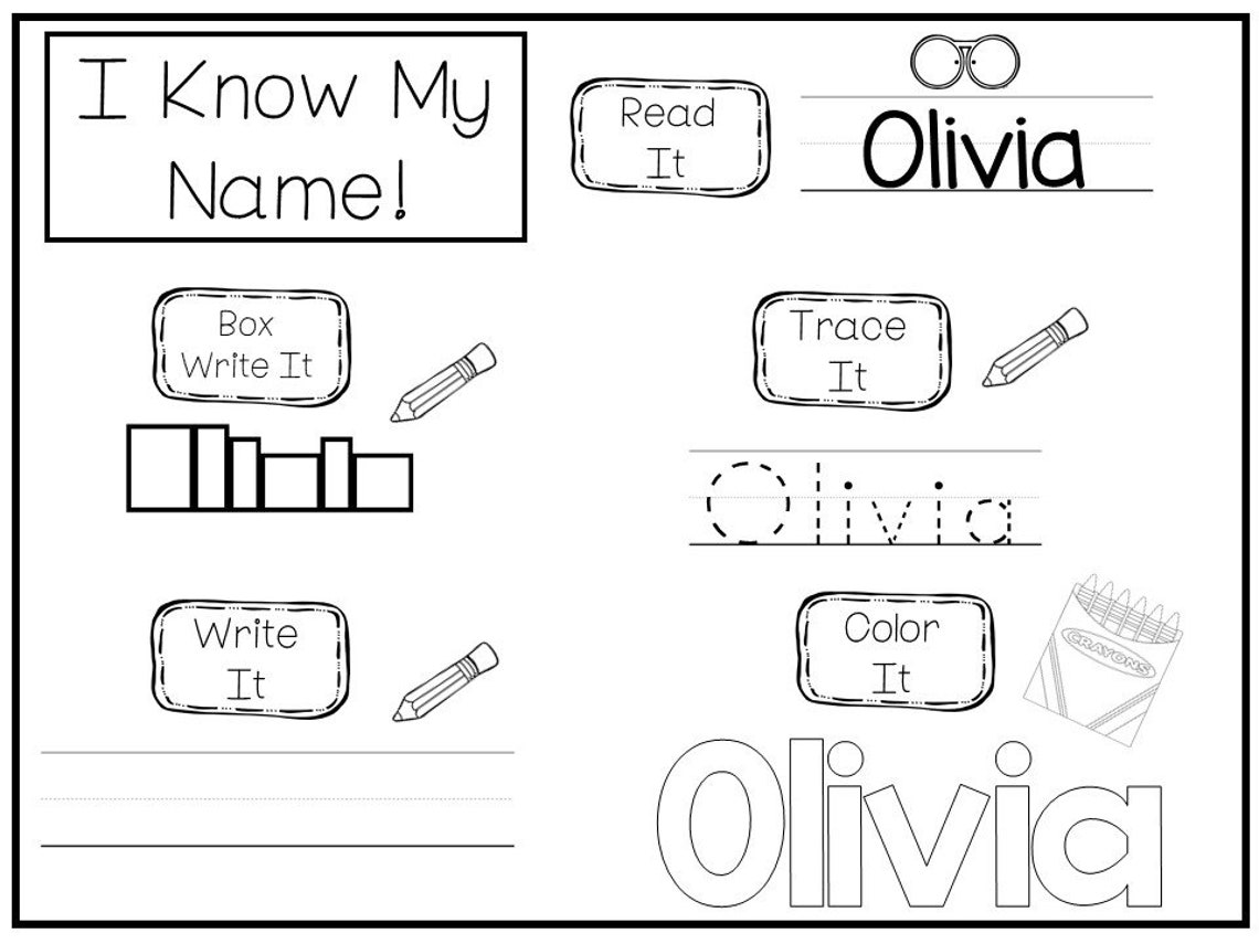 20 Printable OLIVIA Name Tracing Worksheets and Activities. No | Etsy