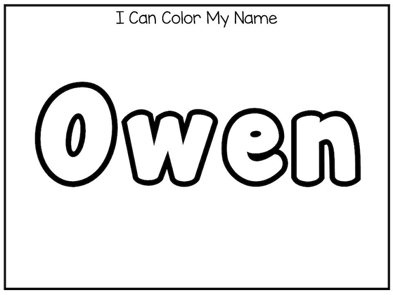 20 Printable OWEN Name Tracing Worksheets and Activities. No | Etsy