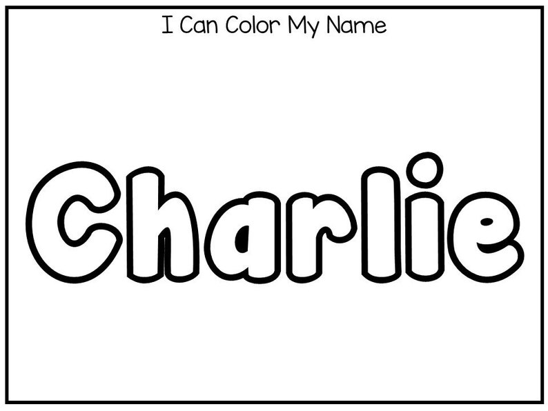 20 Printable CHARLIE Name Tracing Worksheets and Activities. | Etsy