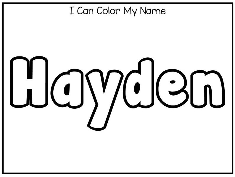 20 Printable HAYDEN Name Tracing Worksheets and Activities. No | Etsy