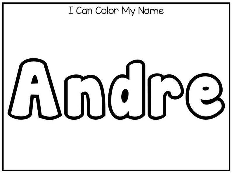 ANDRE printable name tracing worksheets and activities. 20 | Etsy