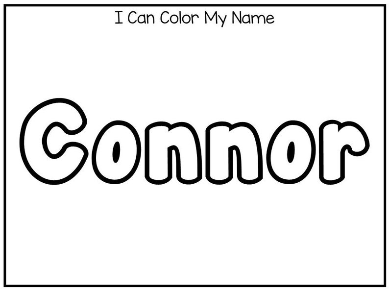 20 Printable CONNOR Name Tracing Worksheets and Activities. No | Etsy