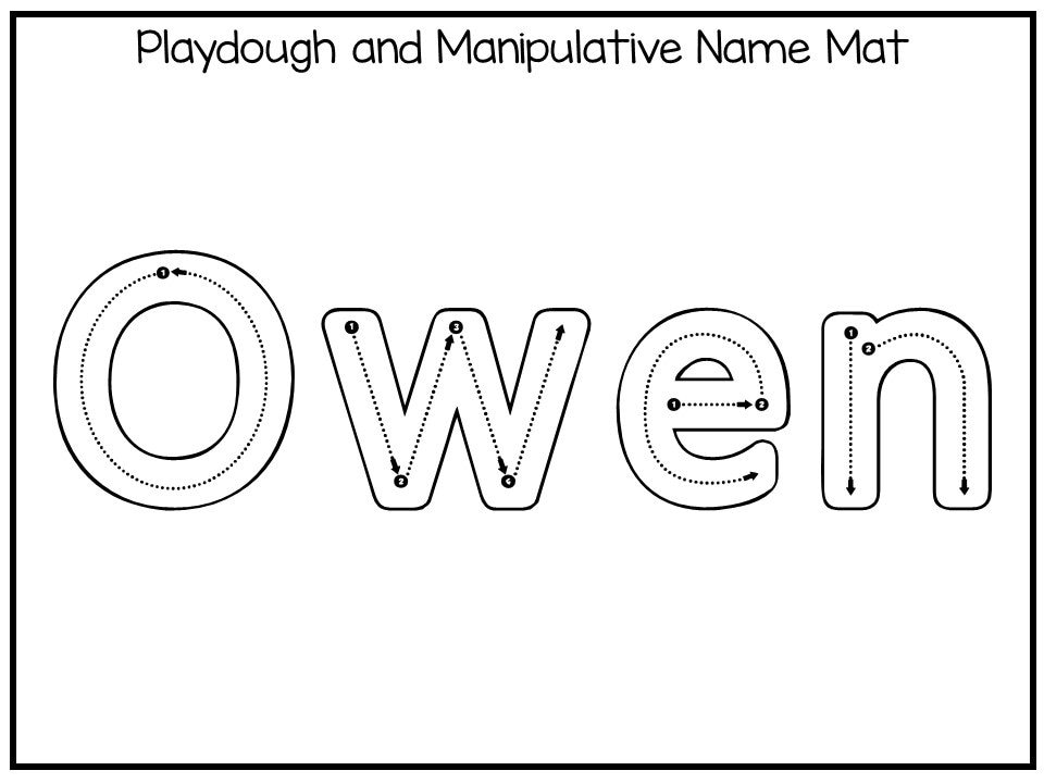 20 Printable OWEN Name Tracing Worksheets and Activities. No | Etsy
