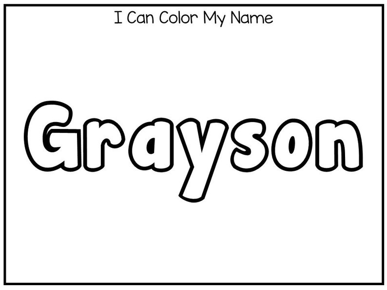 20 Printable GRAYSON Name Tracing Worksheets and Activities. | Etsy