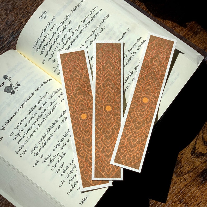 Set of Thailand's Traditional Pattern Bookmarks - Etsy